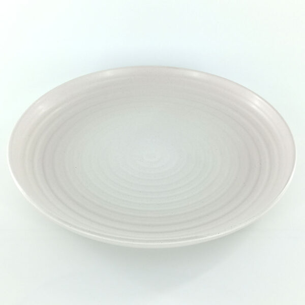 27cm Ceramic Dinner Plate - Speckled Ridged Design - LiveEasy Products Ltd