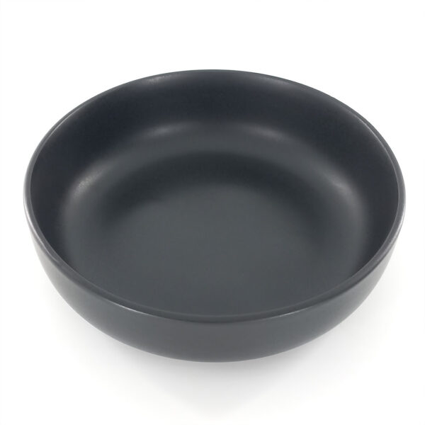21cm Ceramic Deep Plate - Matte Black - LiveEasy Products Ltd